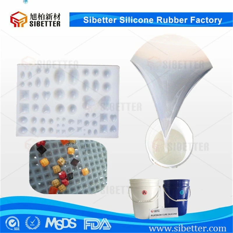50 Shore A Liquid Silicone for Resin Diamonds Molding