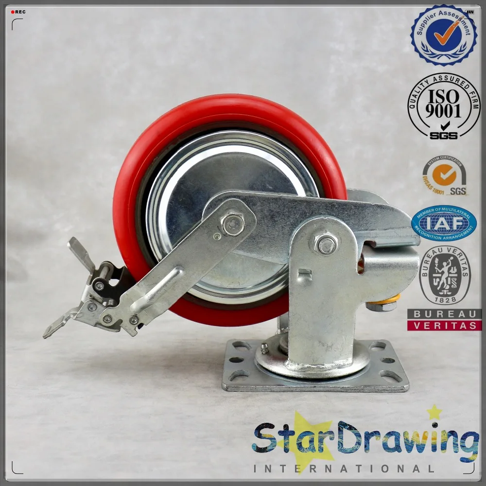 Ss 3 Inch 1500 Lbs Load Capacity Low Profile Nylon Swivel Caster Wheels ...