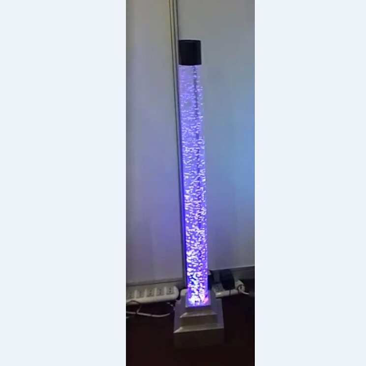 Acrylic Water Bubble Pillar with RGB LED Lights - Shellrare
