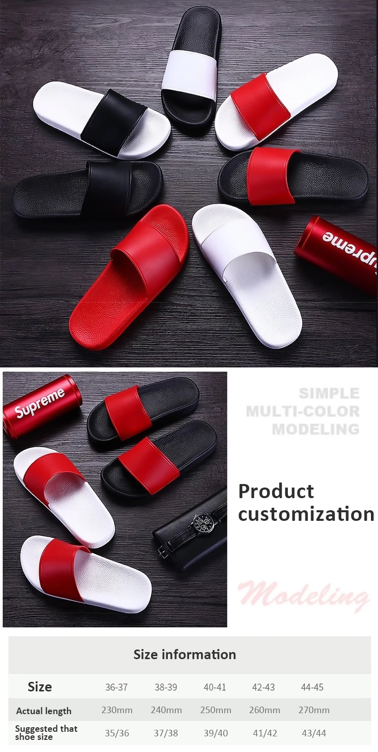 Oem Fashion Pvc Slippers,Plastic Slide Custom Men Slipper For Men And ...
