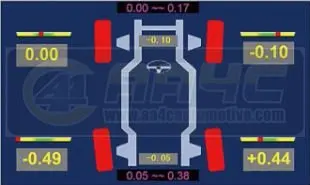 AA4C 3D wheel alignment equipment for car