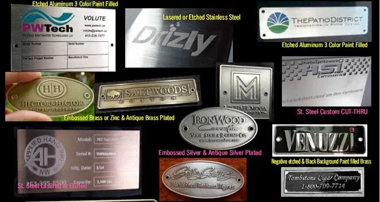 Custom Logo Name Plate for Furniture - Durable & Stylish