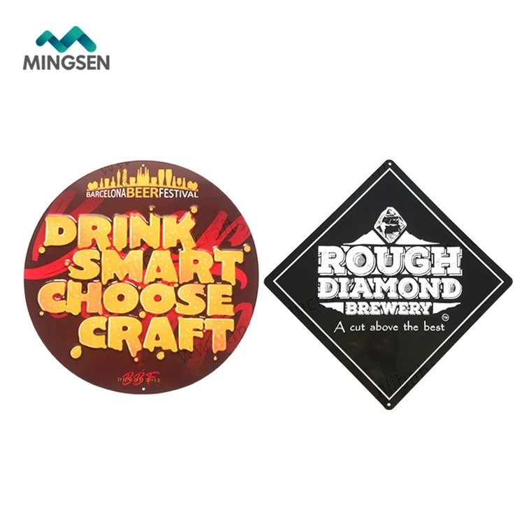 Metal Sign 3d Embossed Custom Brand Brewery Tin Tacker - Buy Retro Tin ...