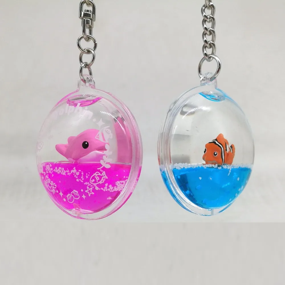 Promotion Acrylic Keychain With Liquid Inside Love Heart Floater Liquid ...