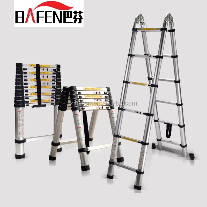 Hot Sales Aluminum Telescoping Step Ladder En131 Supply Folding Step ...