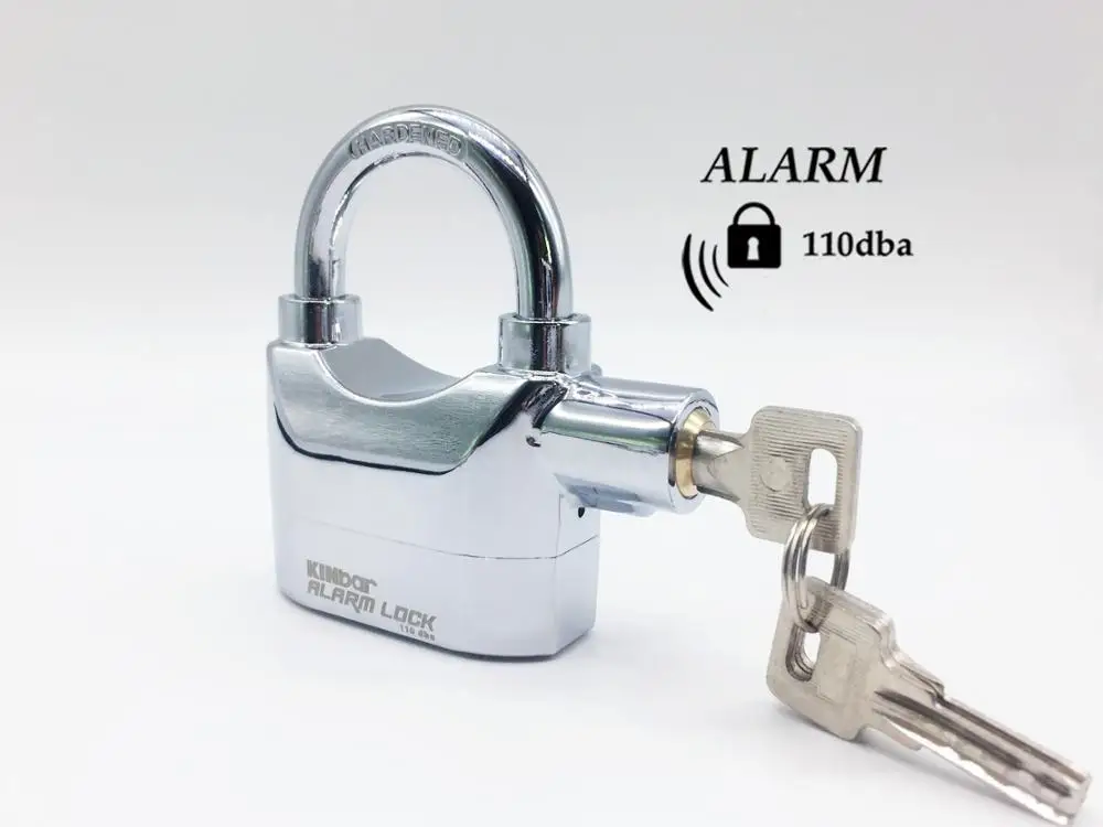 Kinbar Zinc Alloy Black Anti-theft Motorcycle Alarm Lock 110db Alarm ...