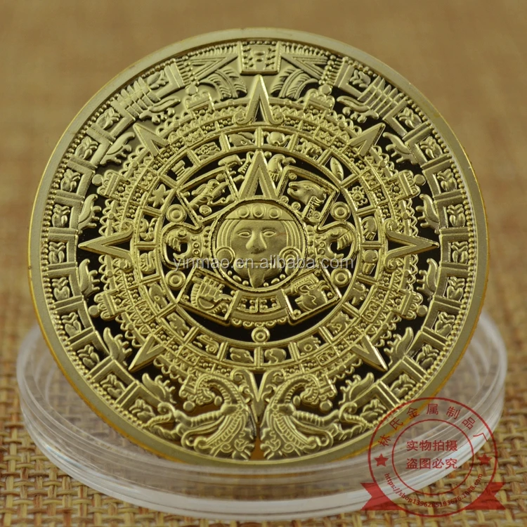 Mayan Long-count Calendar,Mexico Coin,Silver Plating Free Samples Sales ...