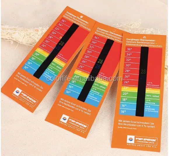 Colour Changing Room Thermometer Paper Thermometer Card - Buy ...