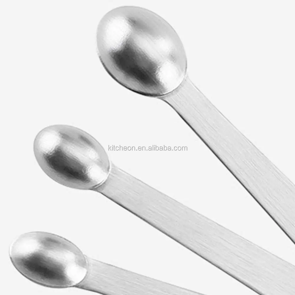 Set of 5 Mini Oval Shape Stainless Steel Measuring Spoons| Alibaba.com