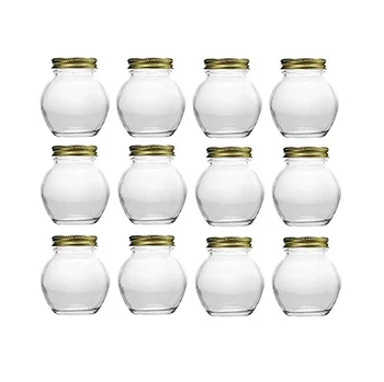 Globe Spherical Glass Jar With Lids Round 8 Oz 6 Oz For Honey - Buy ...