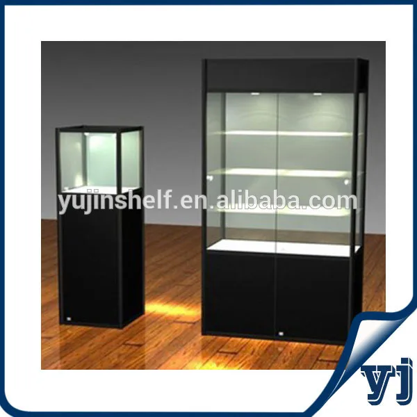 Shop Our Modern Display Glass Cabinets with Mirror Backing