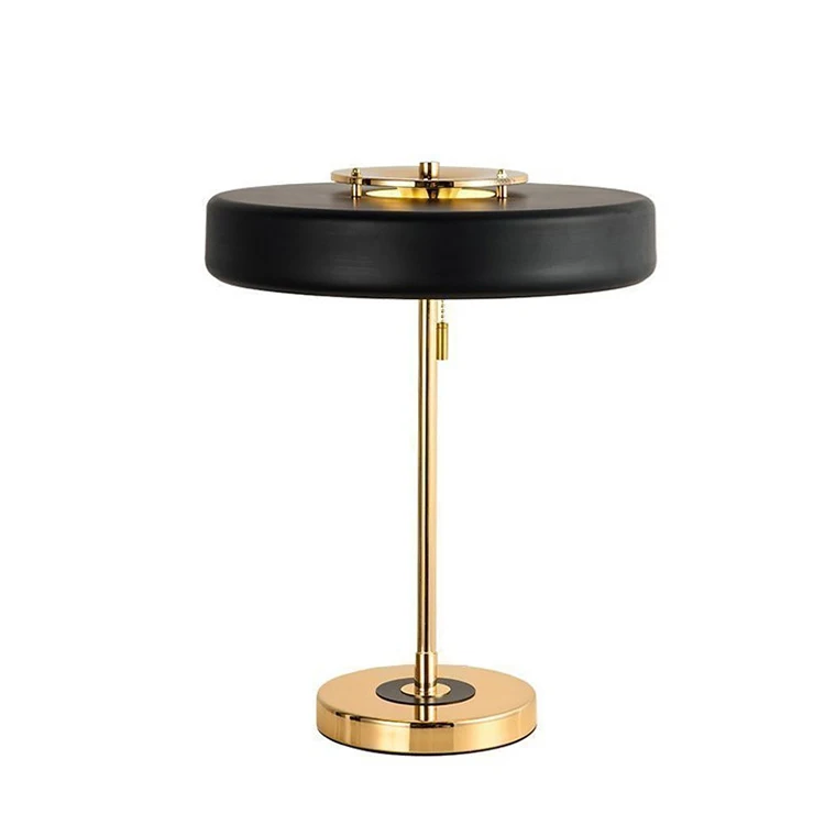 Restaurant Popular Modern Simplified Aluminum Glass Round Led Desk ...