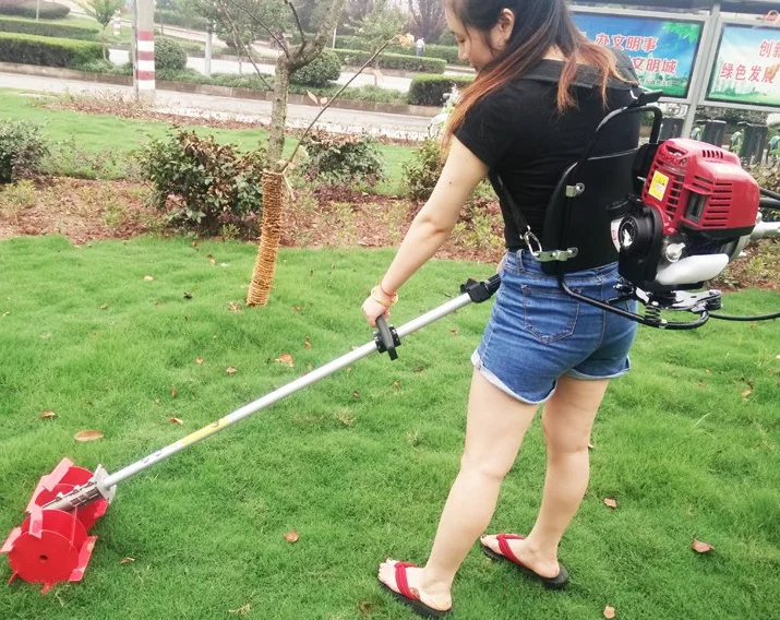 Two Stroke Four Stroke Knapsack Gasoline Lawn Mower Weeding Machine For ...