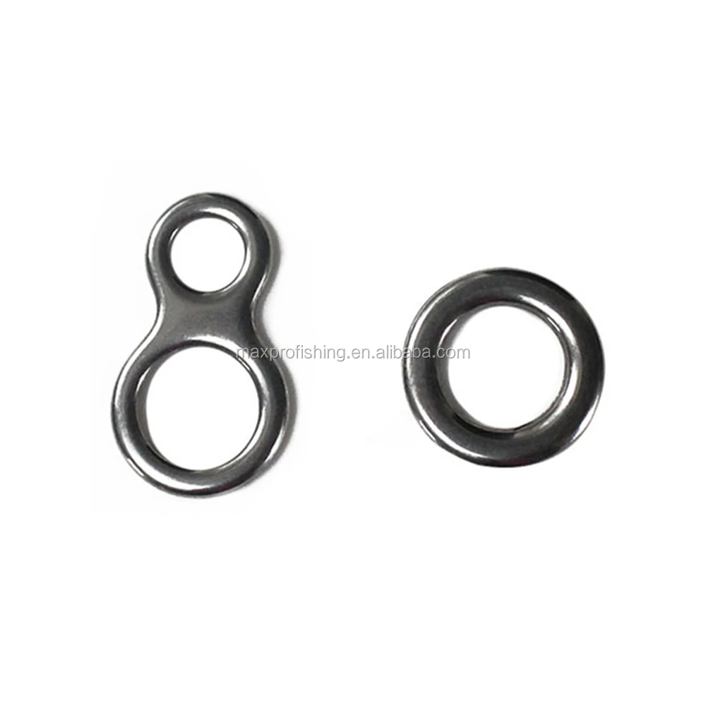 Solid Stainless Steel Fishing Figure 8 Rings For Jigging Fishing Assist Hook - Buy Figure 8 ...