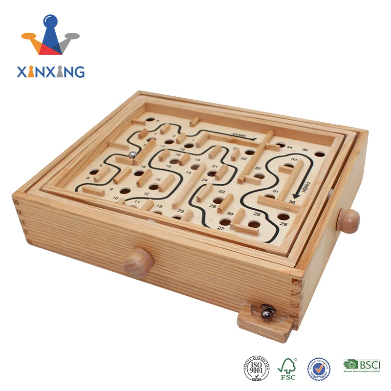 Wooden Toys Labyrinth Maze Game for Kids - Educational Fun