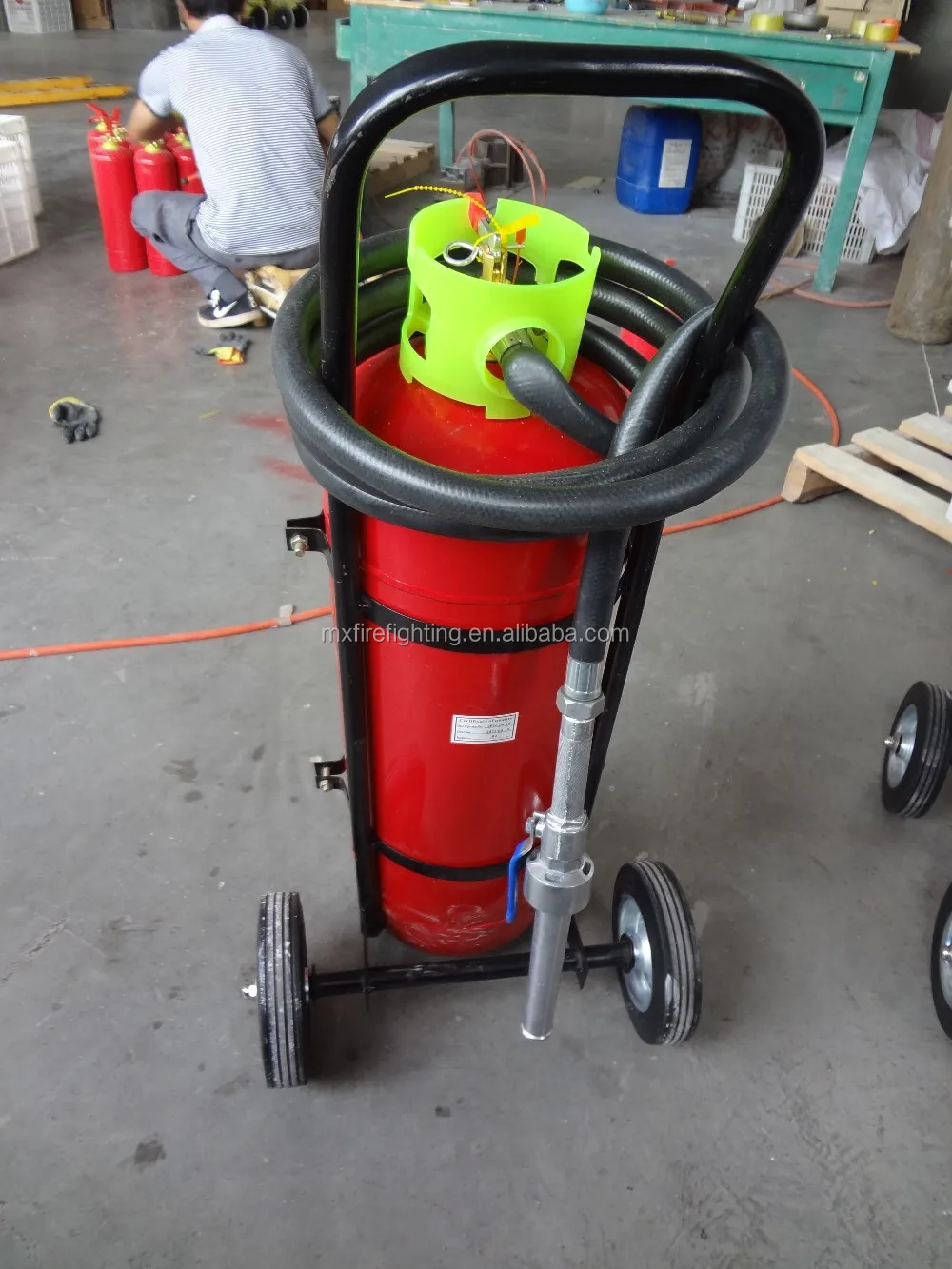 Extintor Nos Carros - 50kg Trolley Wheeled ABC DCP Dry Powder Fire ...