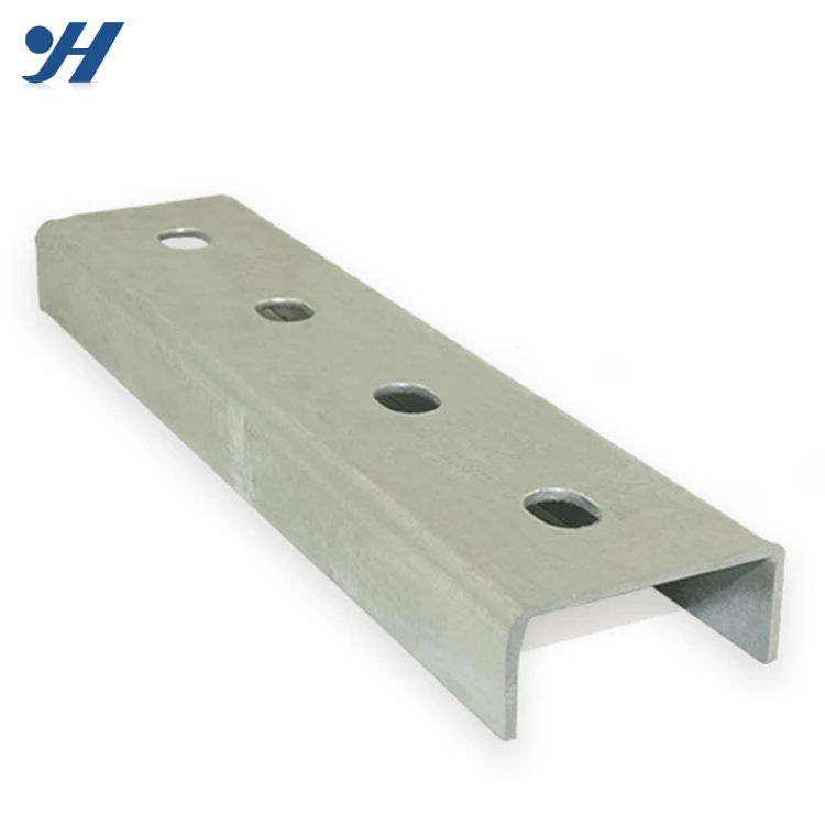 Power Coated Punched U Channel Steel Gi Slotted U-shaped Stainless ...