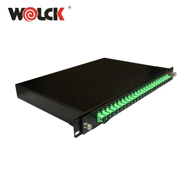 19 Inch Rack Mount 12 Ports 24 Cores Sc/upc Fiber Optic Patch Panel Odf ...