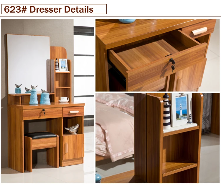 Modern Dressing Table with Mirror - Minimalist Design