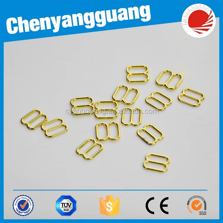 CYG Wholesale Zinc Alloy Silver Gold Ring and Slider Bra Straps Holders ...