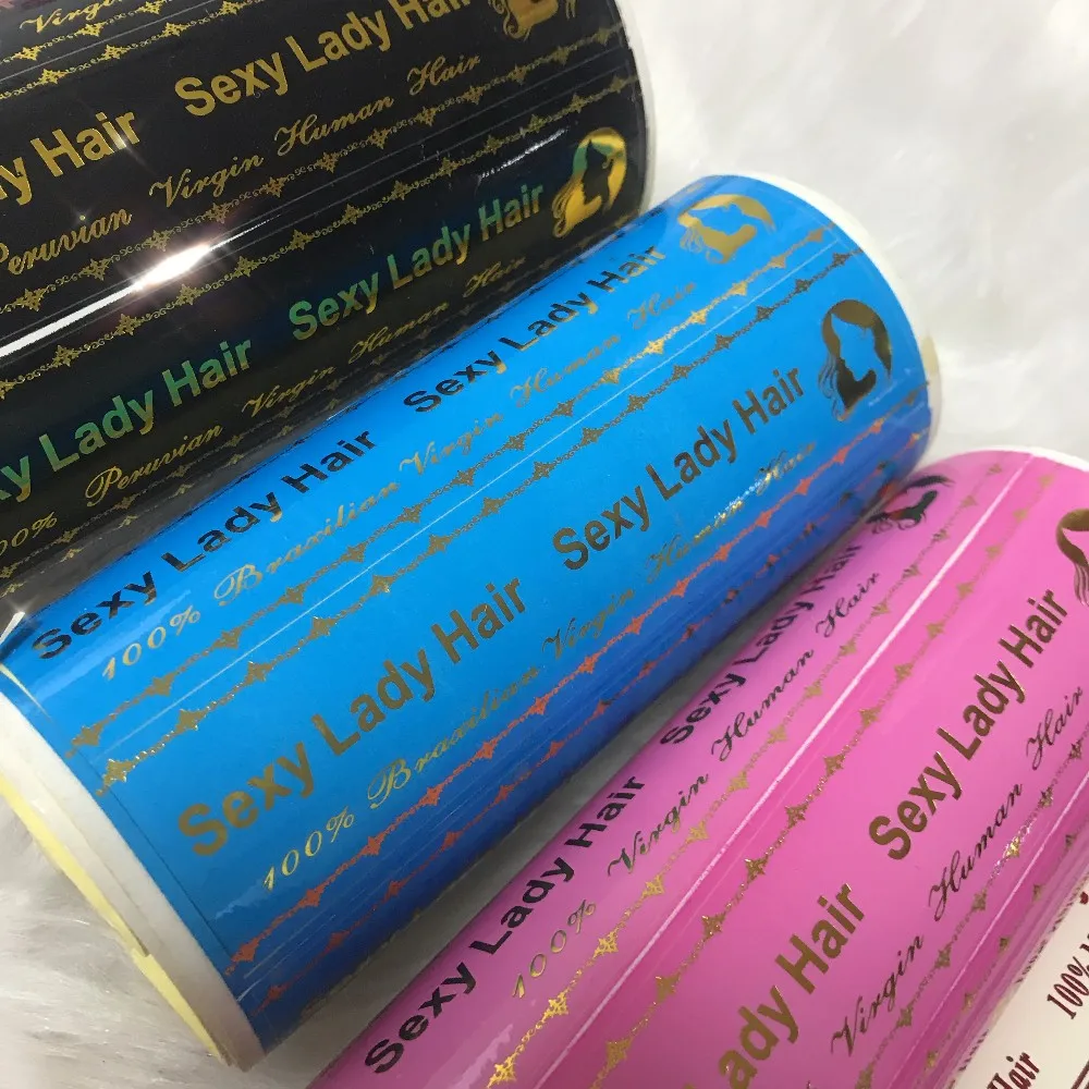 Hair Bundle Labels Customized Private Business Labels Hair Accessories ...