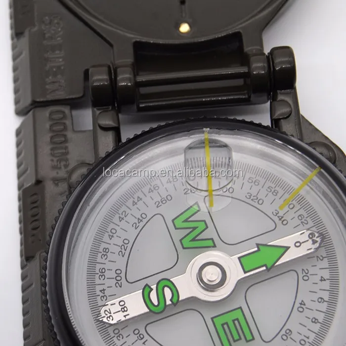 High Quality Army Green Tactical Compass Lensatic Sighting Compass ...