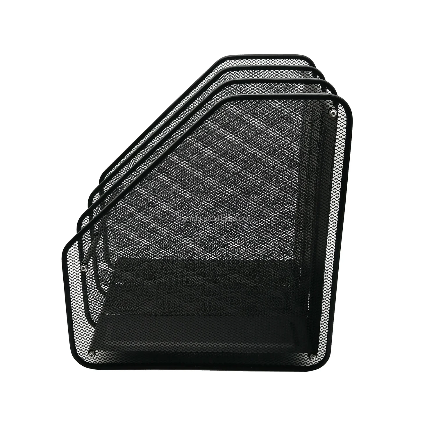 Office Desk Metal Wire Mesh Foldable Organizer - A4 Trays
