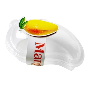 Accept Custom Food Container Mango Shape Box Plastic Fruit Salad Cake ...