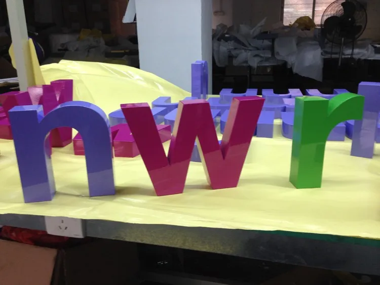 Mirrored Alphabet Letters Freestanding