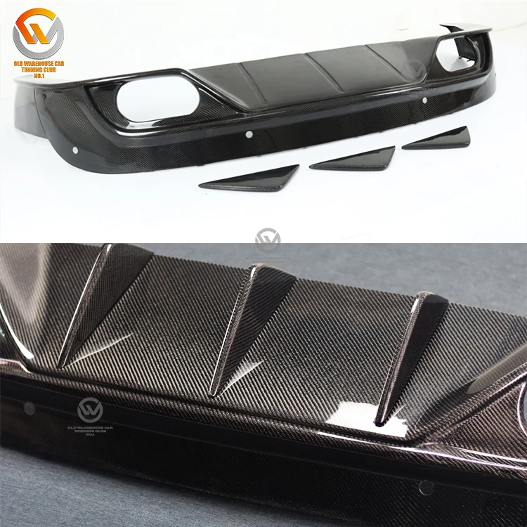 Rear Bumper Position Carbon Fiber Rear Diffuser Lip For Jaguar F-pace ...