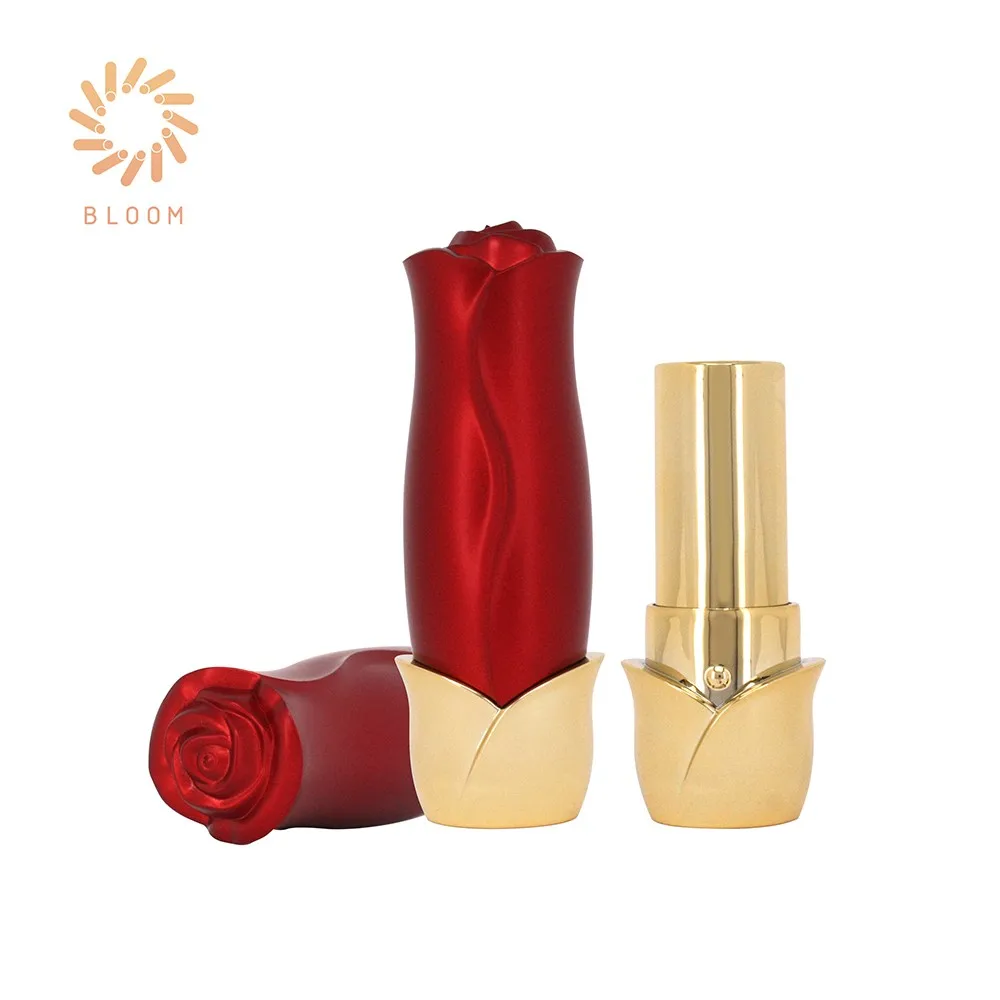 Rose Shape Design Fancy Lipstick Tube - Buy Fancy Lipstick Tube,Rose ...