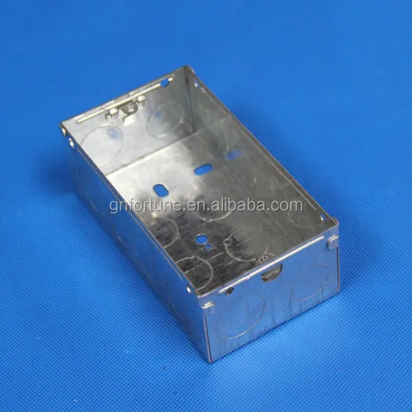 BS4662 standard 3x3 One gang GI box 35mm deep switch wall box, View ...