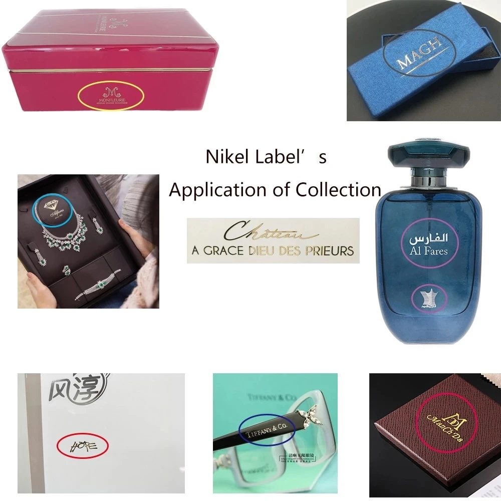 Custom Electroforming 3d Label Sticker Metal Nickel Sticker Label Logo ...