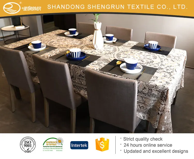 Factory Outlet Lace Embroidery Fabric Tablecloth - Buy Table Cloth ...