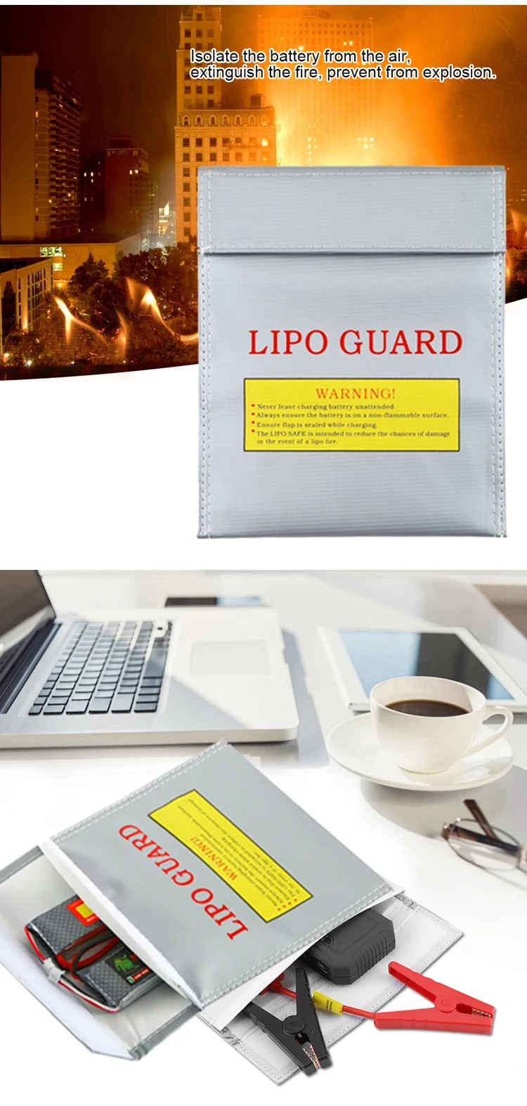Wholesales Fireproof Document Lipo Guard Lipo Battery Fireproof Safety ...