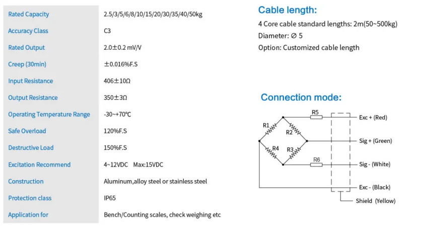 Locosc Czl 601 Load Cell - Precision Single Point Sensor
