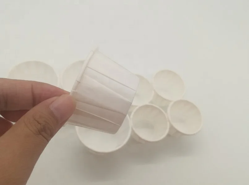 Disposable Paper Medicine Cups White Paper Pill Cups With 0.5oz 0.75oz ...