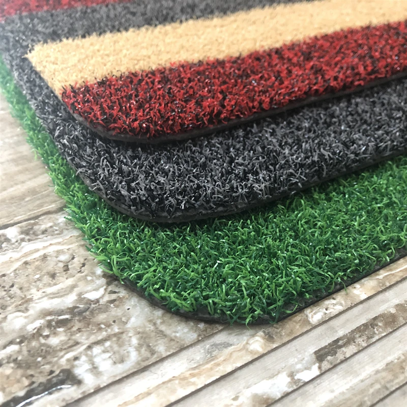 India Popular Indoor 100%pp Material Pvc Backing Artificial Turf Mat ...
