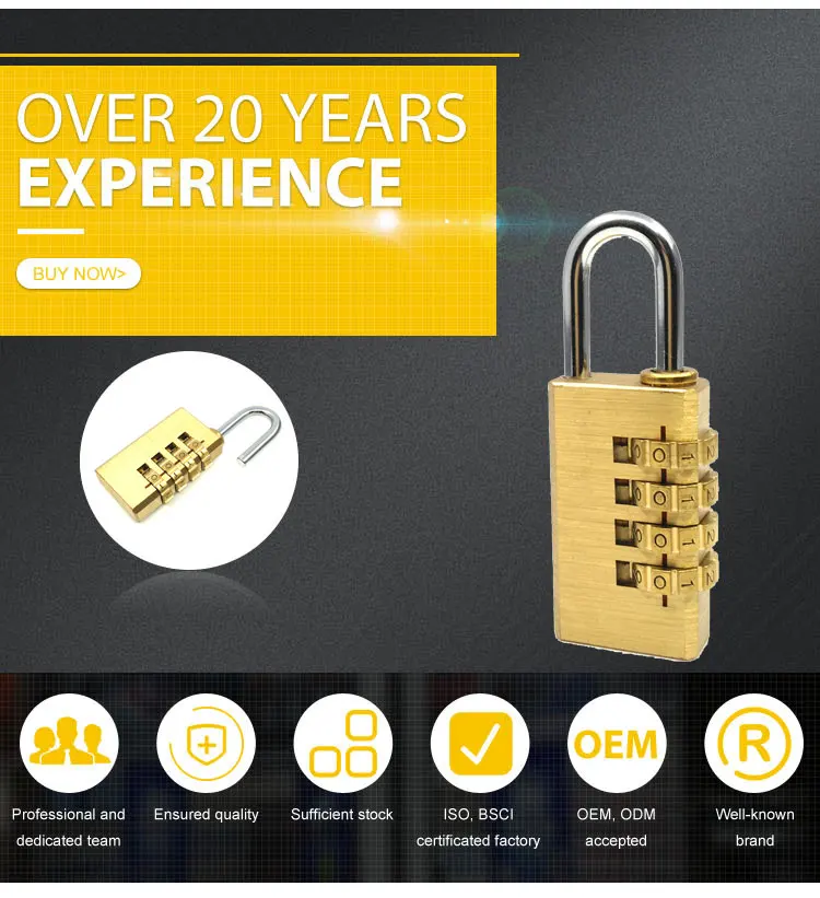 Cjsj Brand Heavy Duty Solid Brass Code Luggage Cabinet Padlocks Door ...