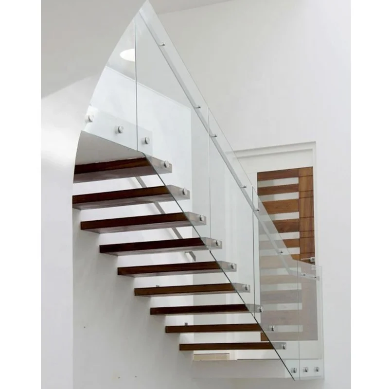 Modern Wood Floating Staircase Cantilevered Stairs Mono Stringer Stair ...