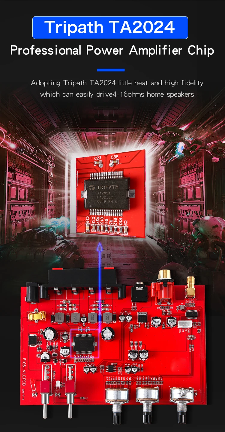 Kinter Ta2024 A+ Limited Edition Original Tripath Ta2024 Class-t Hi-fi ...