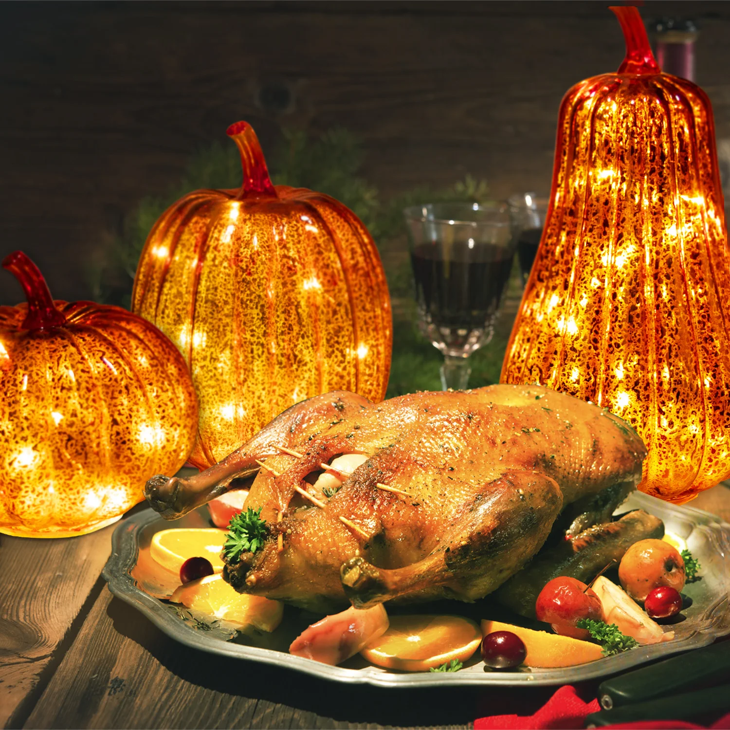 Led Lights Thanksgiving Autumn Fall Harvest Small Battery Operated Led ...