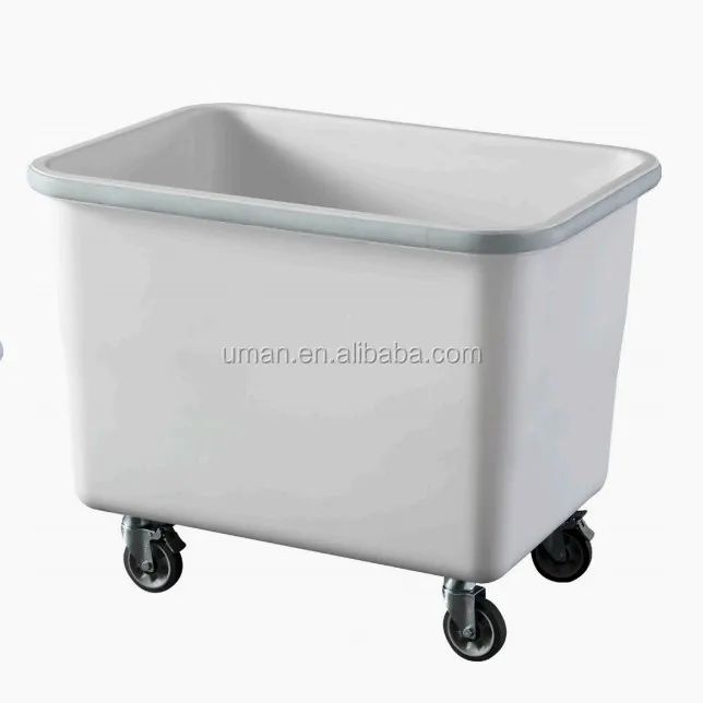 Plastic Laundry Linen Trolley - Durable & Customizable