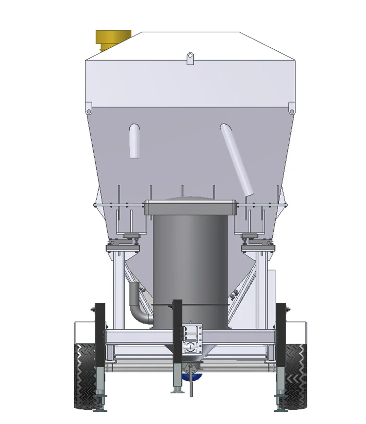 Weighing Cement Silo Trailers With Silo Weight Load Cell Mini Cement ...