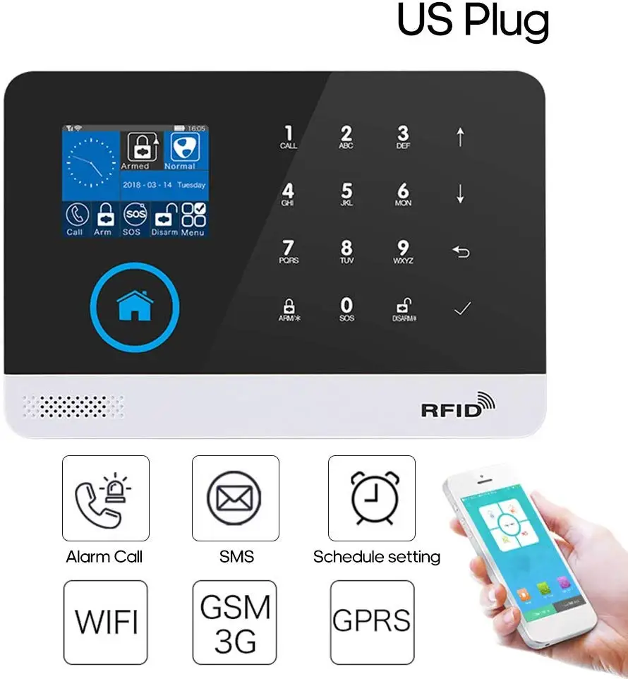 Dual Network Alarm System - Secure Your Home & Office