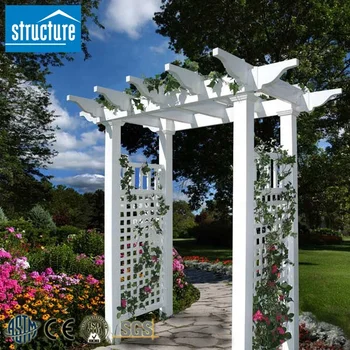 Pvc Plastic Arbor Garden Trellis - Buy Arbor Garden Trellis,Garden ...