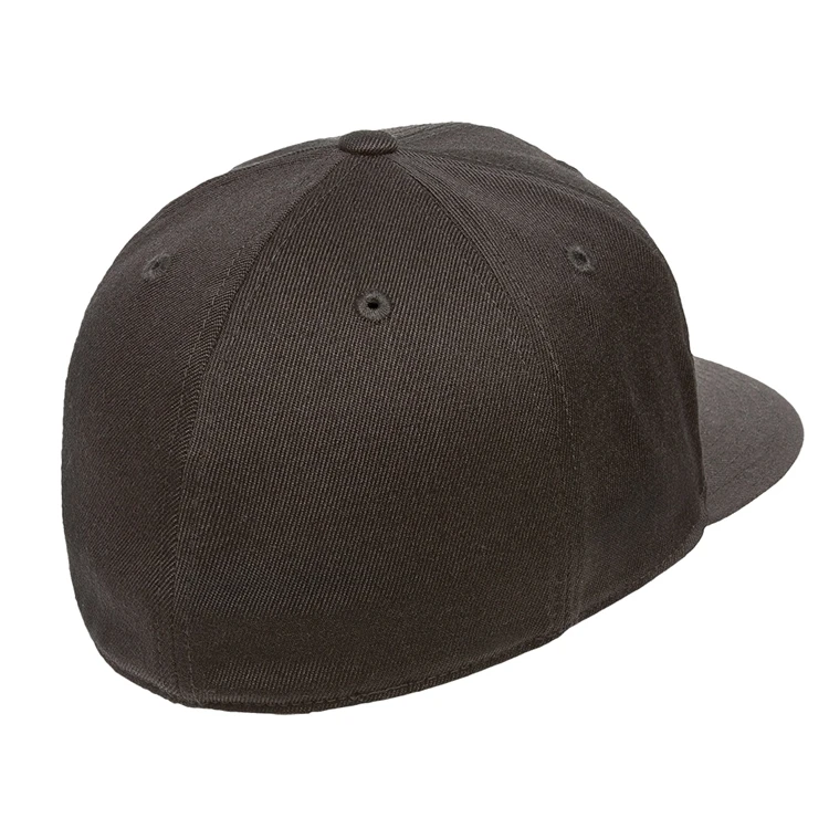 Custom Logo Closed Back Fitted Caps Flat Bill Fitted Hats - Buy Flat ...