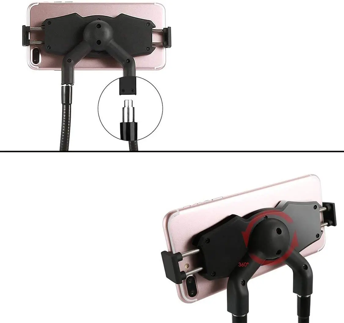 360 Degree Rotation Flexible Long Arm Lazy Neck Bracket Bed Phones ...