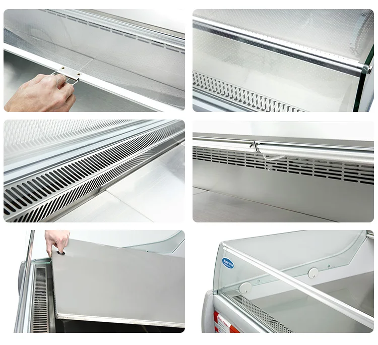 4m Commercial Counter Butchery Cold Meat Display Fridge