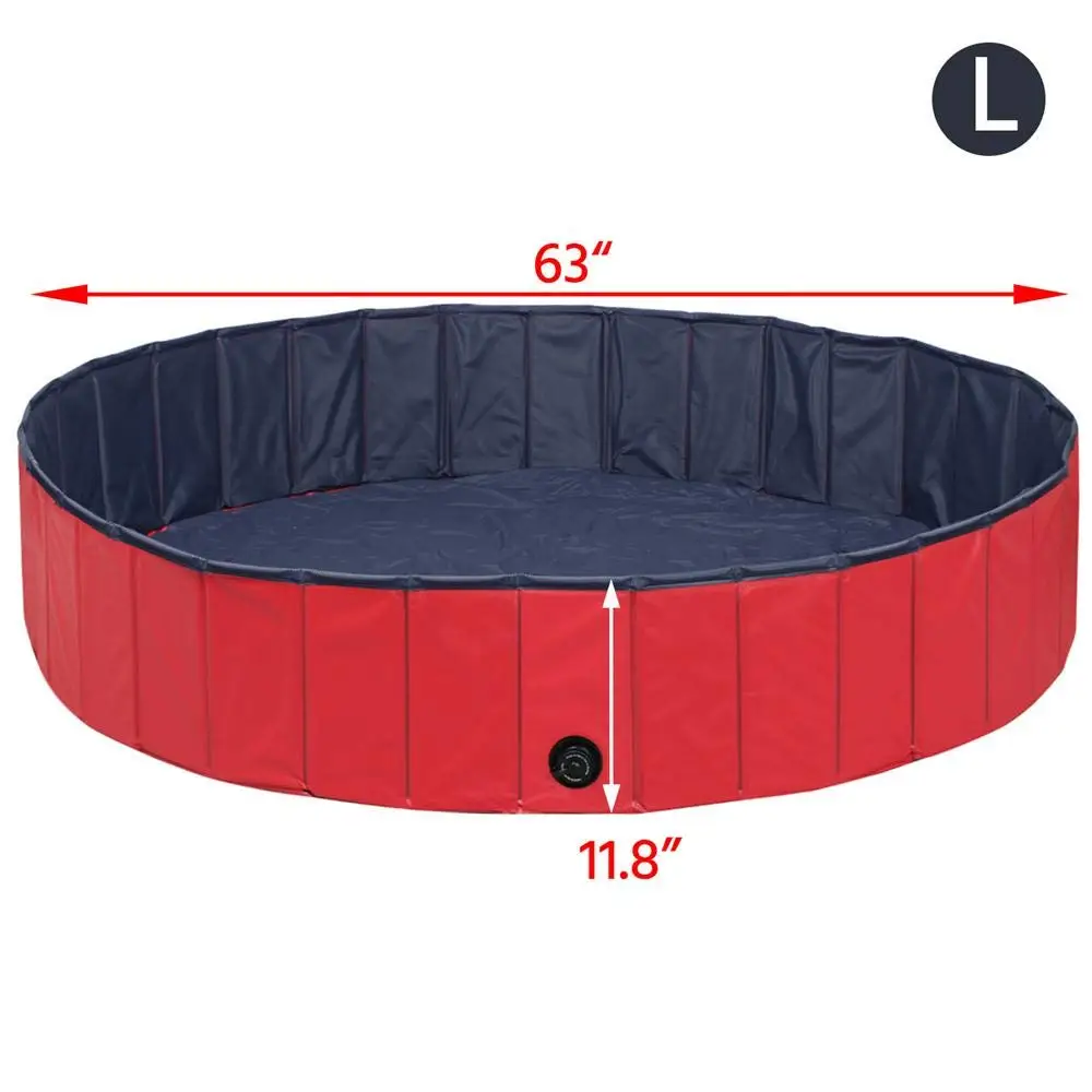 PVC Portable Dog Pool - Durable & Foldable Pet Bath Tub